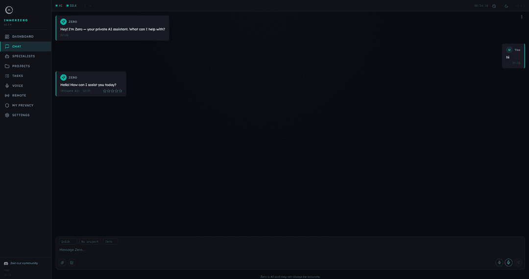 InnerZero: Free Private AI Assistant That Runs on Your PC